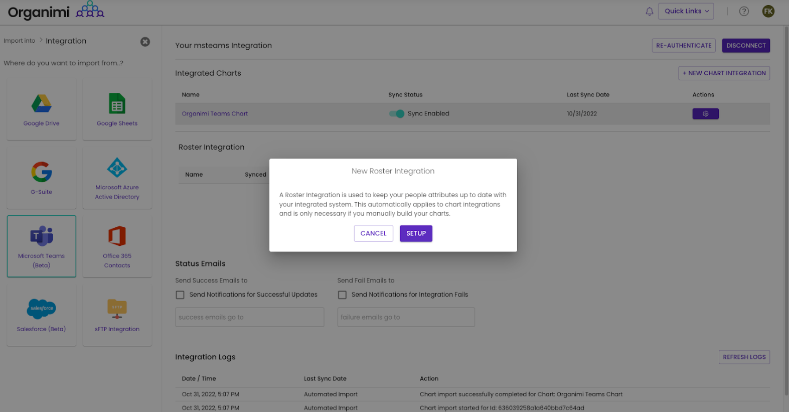 Build an org chart with Microsoft Teams. – Organimi Help Center
