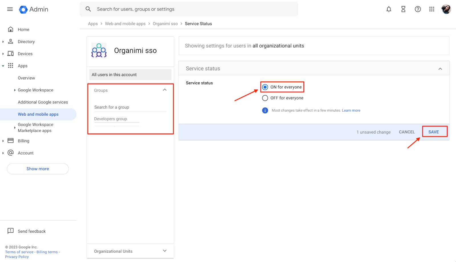 Google SSO Setup Guide – Organimi Help Center