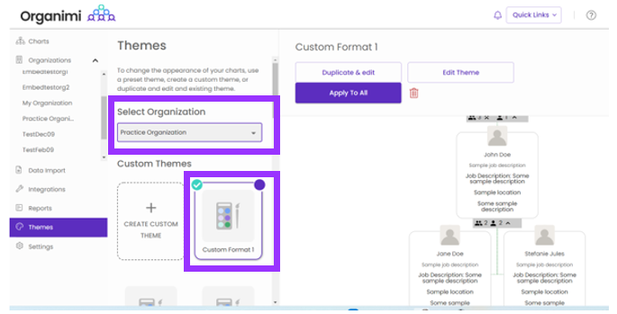 Edit themes. – Organimi Help Center